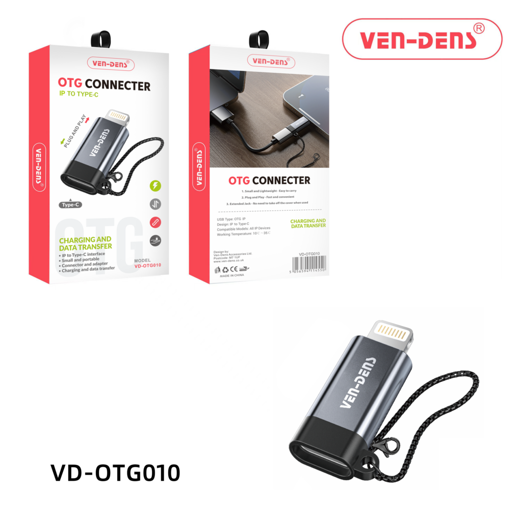 Ven-Dens Type-C(Female) to Lightning (Male) OTG Connector - Lobcom HK Ltd